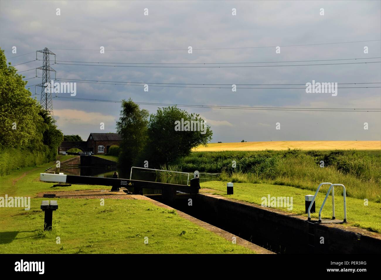 British canals network photography in the countryside around Birmingham ...