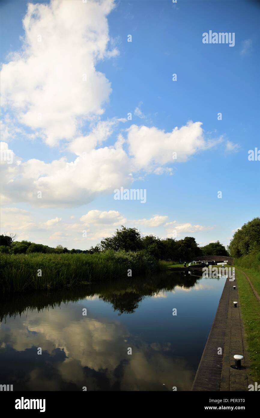 British canals network photography in the countryside around Birmingham ...