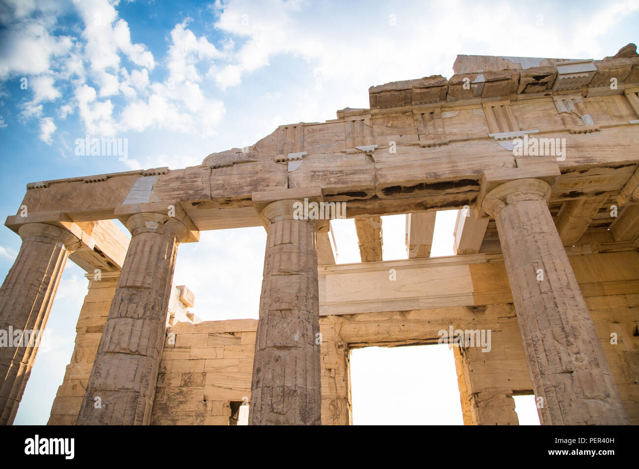 Propylaea of the Acropolis Athens, Greece. Ancient Architecture against ...