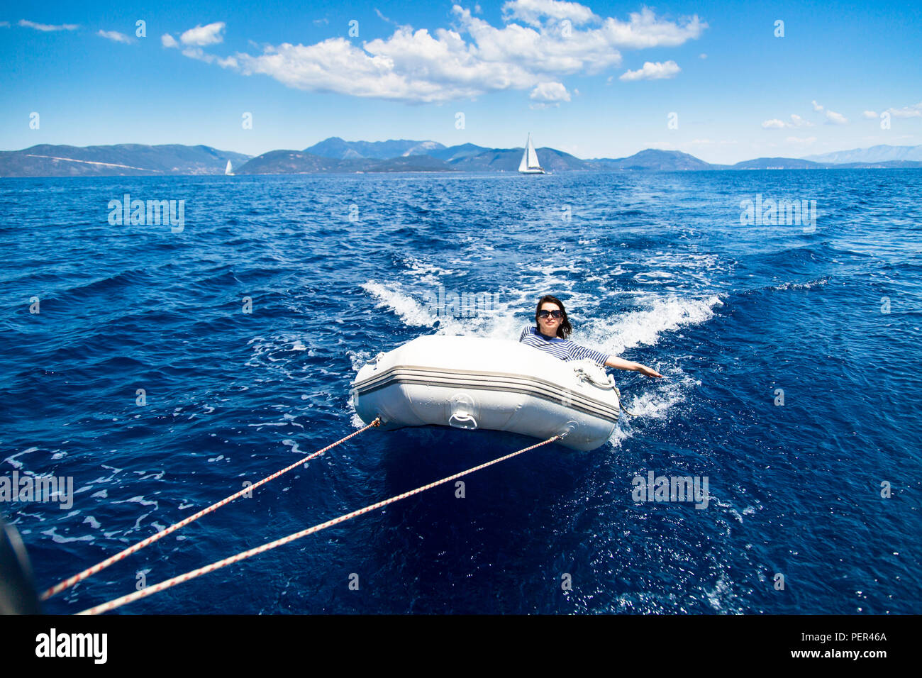 Rubber inflatable boat hi-res stock photography and images - Alamy