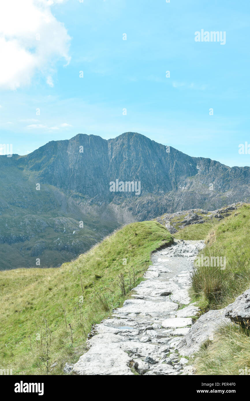 Watkin path snowdon snow hi-res stock photography and images - Alamy