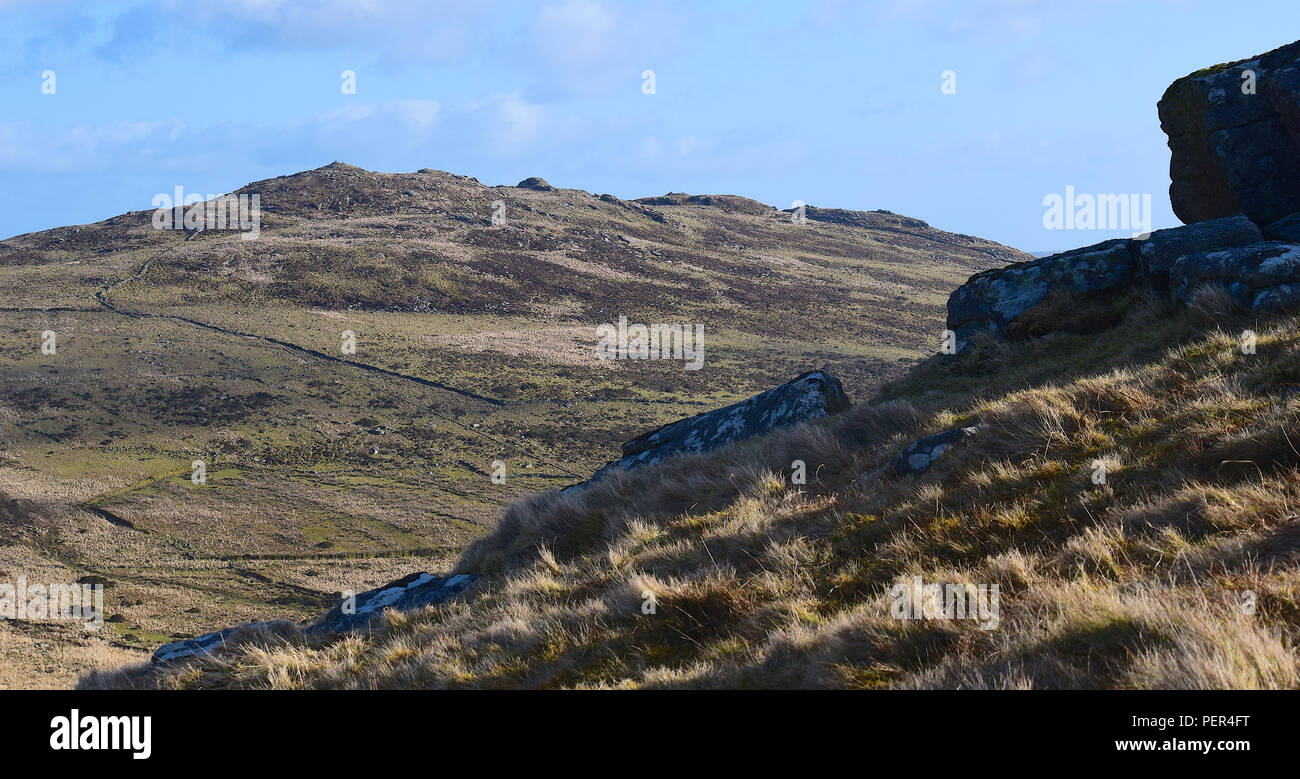 Rough Tor/Brown Willy, Bodmin Moor, Cornwall, 200218 Stock Photo - Alamy