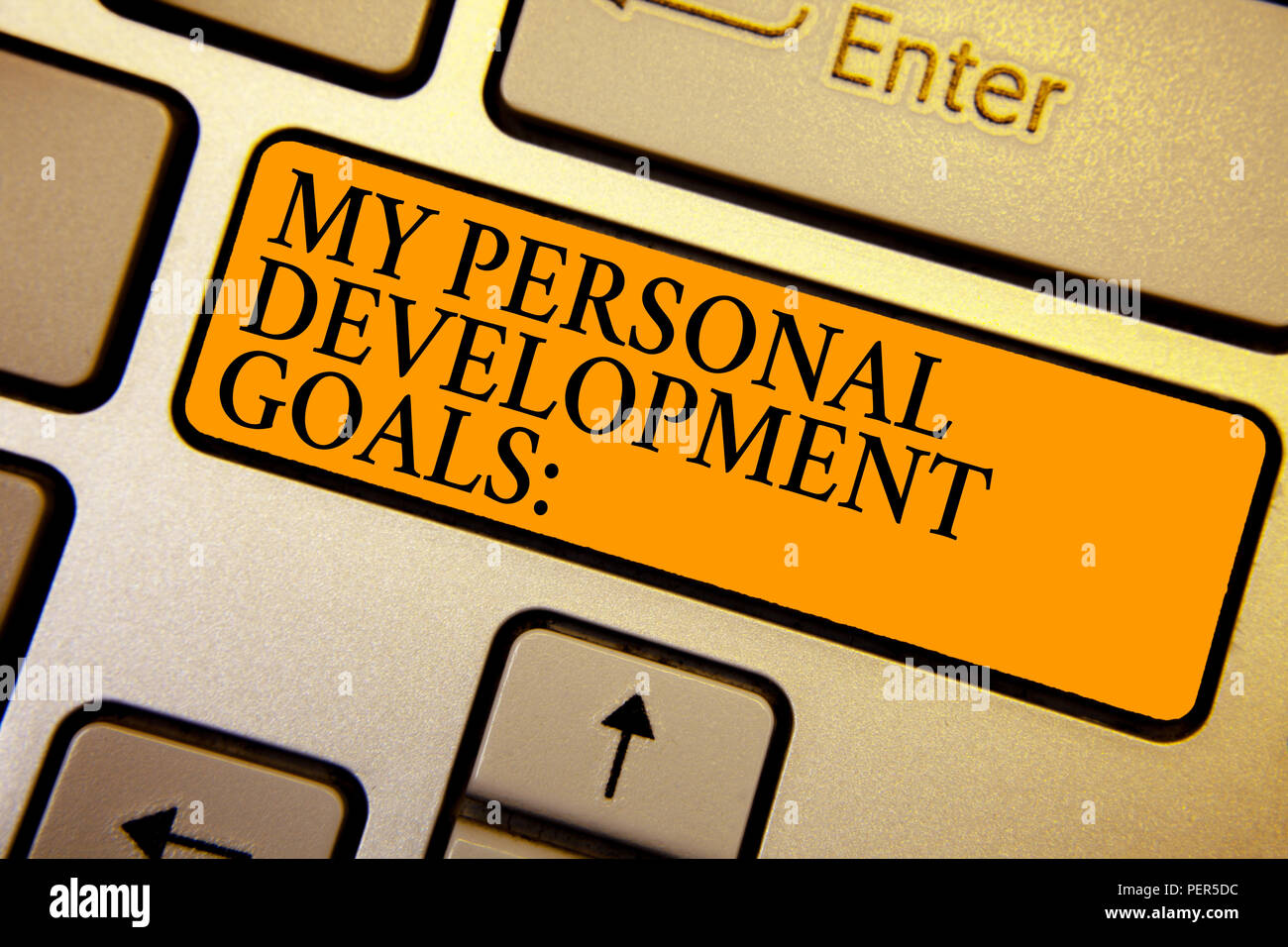 Text sign showing My Personal Development Goals. Conceptual photo ...