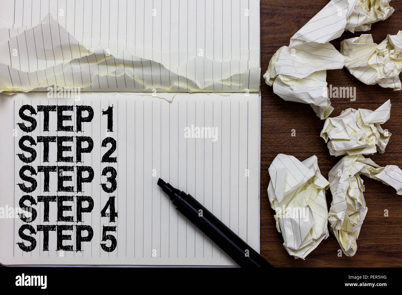 Handwriting text writing Step Concept meaning Steps levels of a process ...