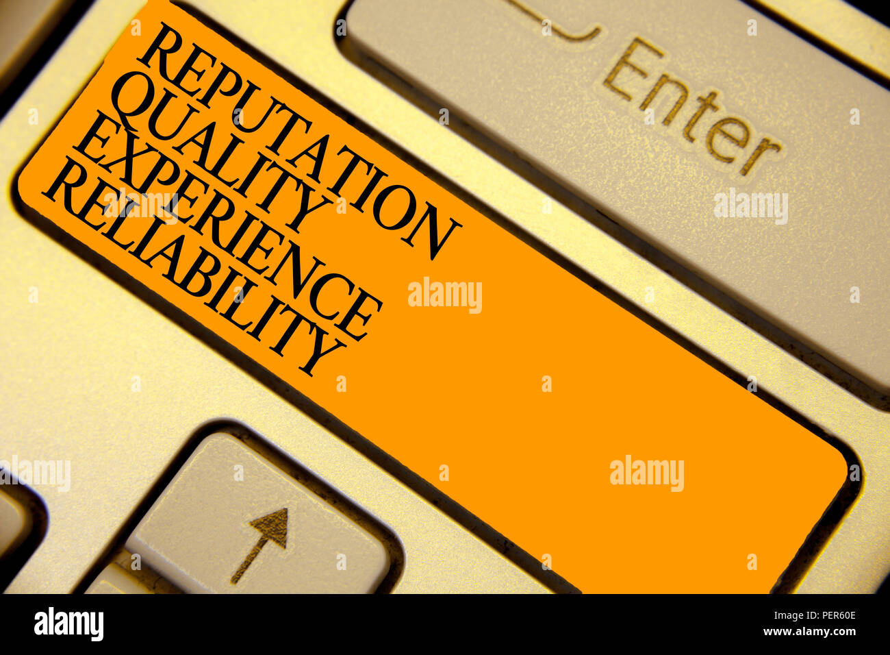 Word writing text Reputation Quality Experience Reliability. Business ...