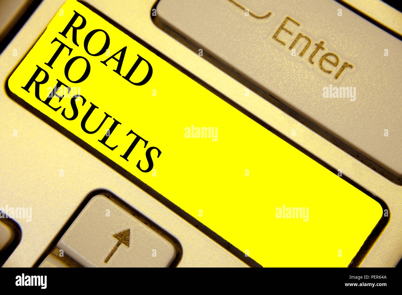 Writing note showing Road To Results. Business photo showcasing ...