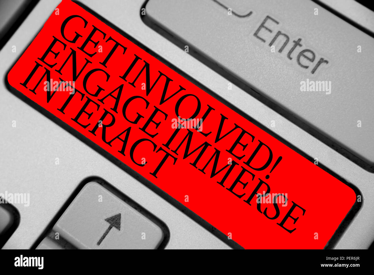 Text sign showing Get Involved Engage Immerse Interact. Conceptual ...