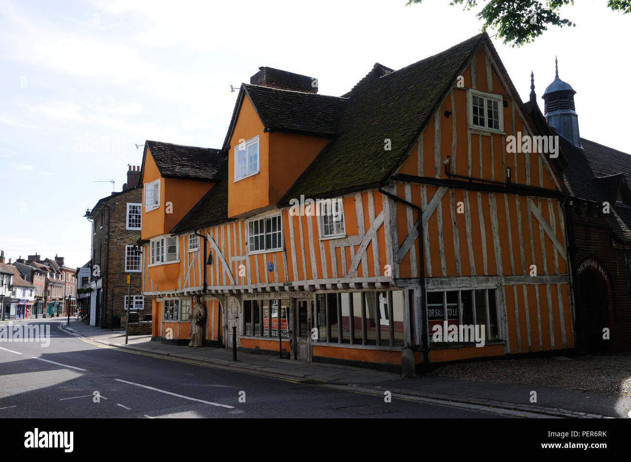 St Nicholas Hall and Old Vergers House, Hertford, Hertfordshire. the ...