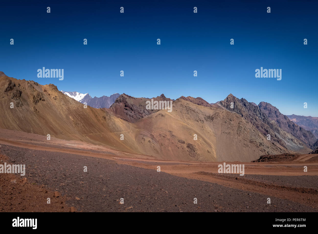 Nevado Juncal Mountain in Cordillera de Los Andes - Mendoza Province ...