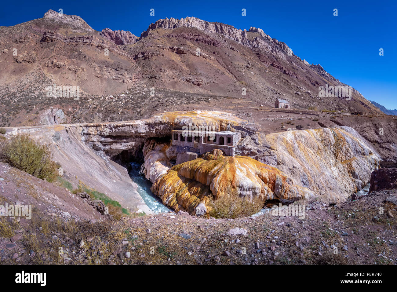 Puente del Inca or Inca Bridge near Cordillera de Los Andes - Mendoza ...