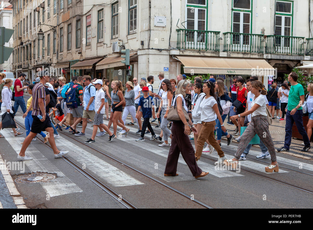 Lisbon, capital and largest city of Portugal Europe Stock Photo - Alamy