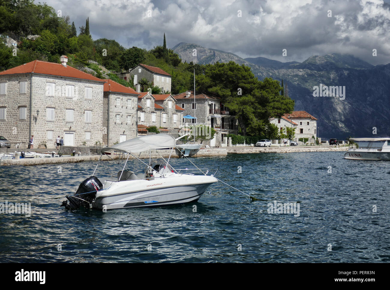 Pretty Village of Perast on the Boka, Montenegro Stock Photo - Alamy