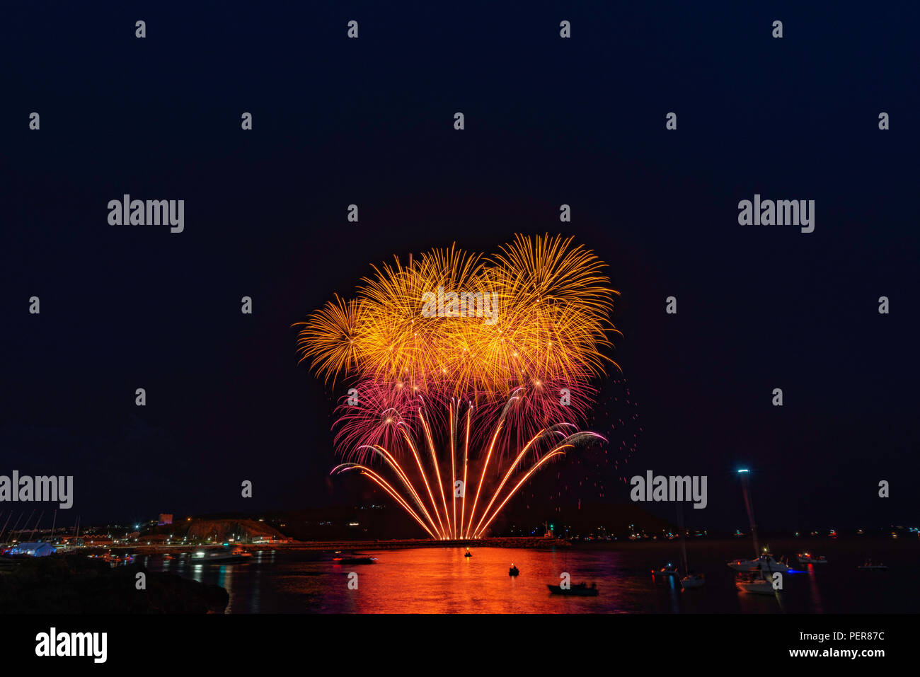Thousands gather to watch the National Firework Champiomships held on ...