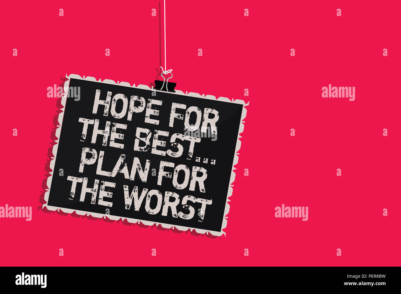 Word writing text Hope For The Best... Plan For The Worst. Business ...