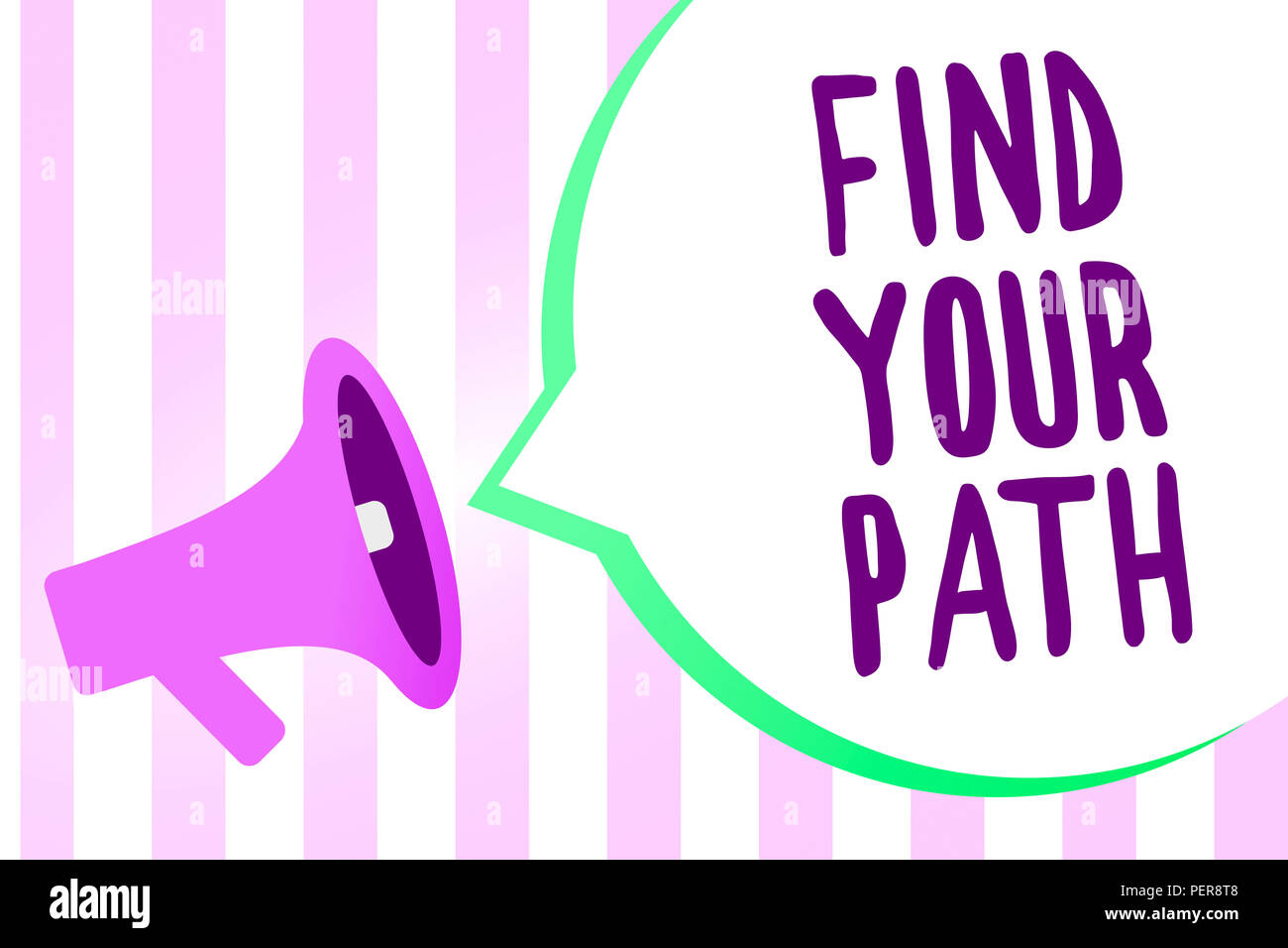 Text sign showing Find Your Path. Conceptual photo Search for a way to ...