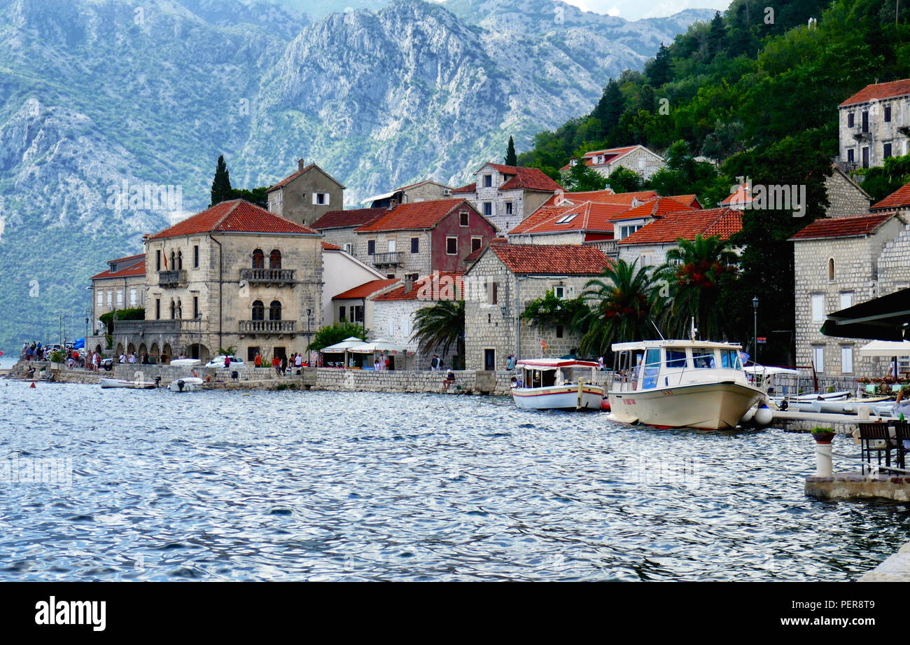 Pretty Village of Perast on the Boka, Montenegro Stock Photo - Alamy