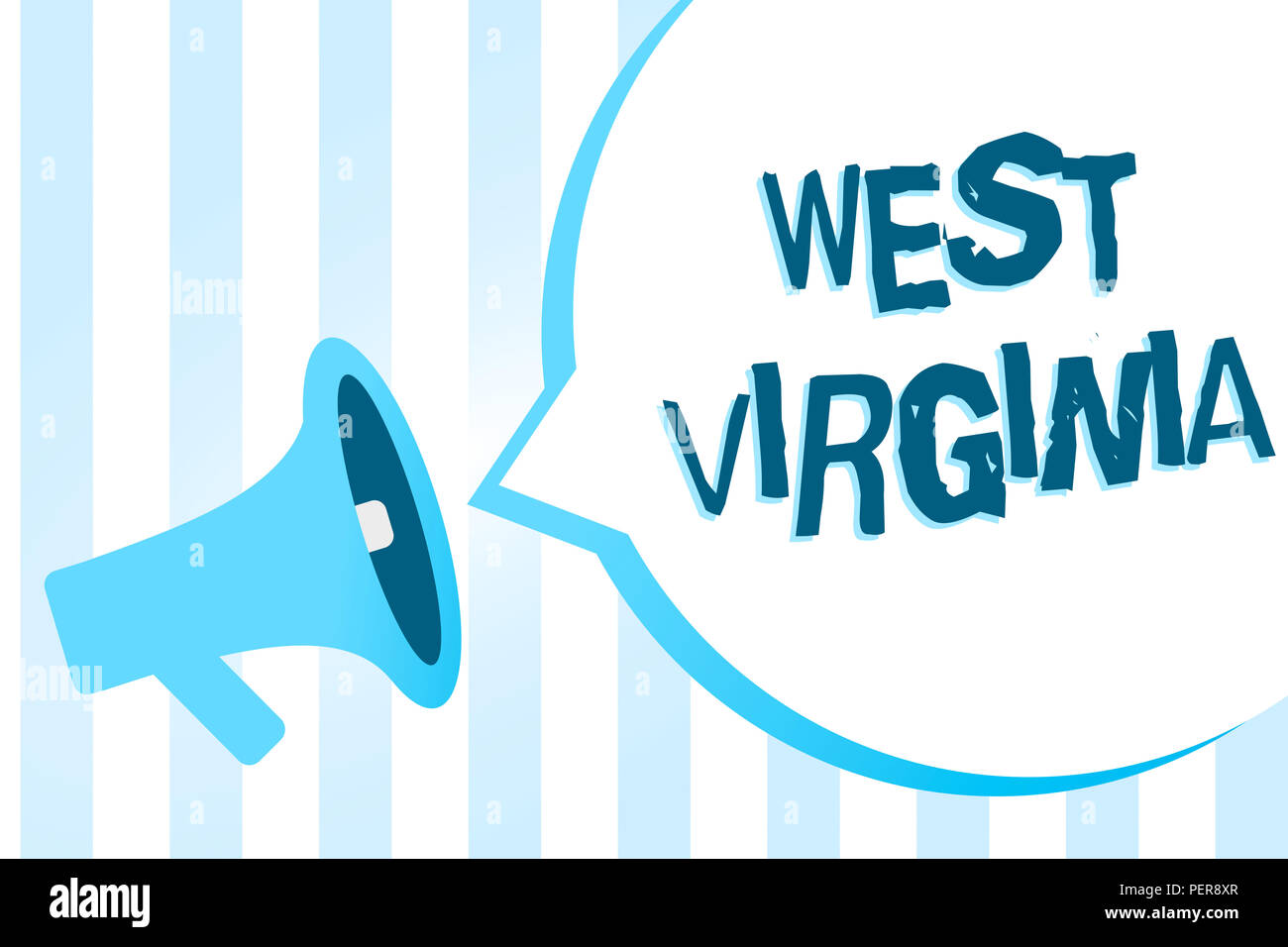 Handwriting text writing West Virginia. Concept meaning United States ...