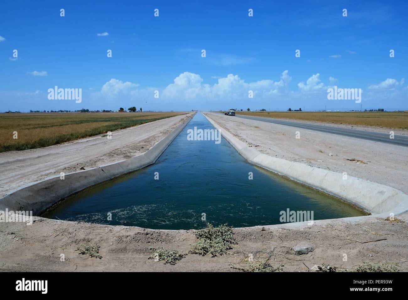 The Acacia Canal, one of the many man made water ways used to irrigate ...