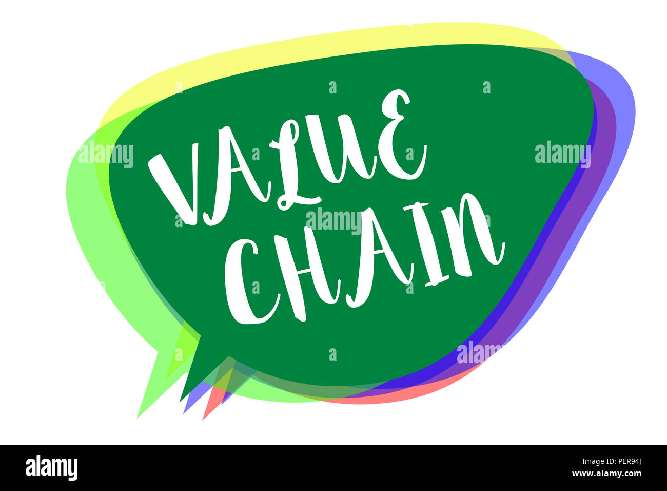 Writing note showing Value Chain. Business photo showcasing Business ...