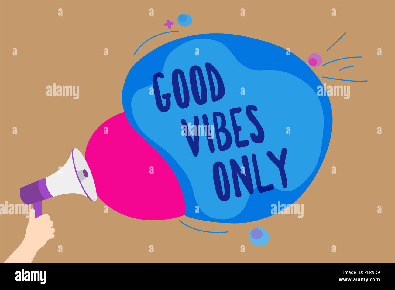 Handwriting text writing Good Vibes Only. Concept meaning Just positive ...