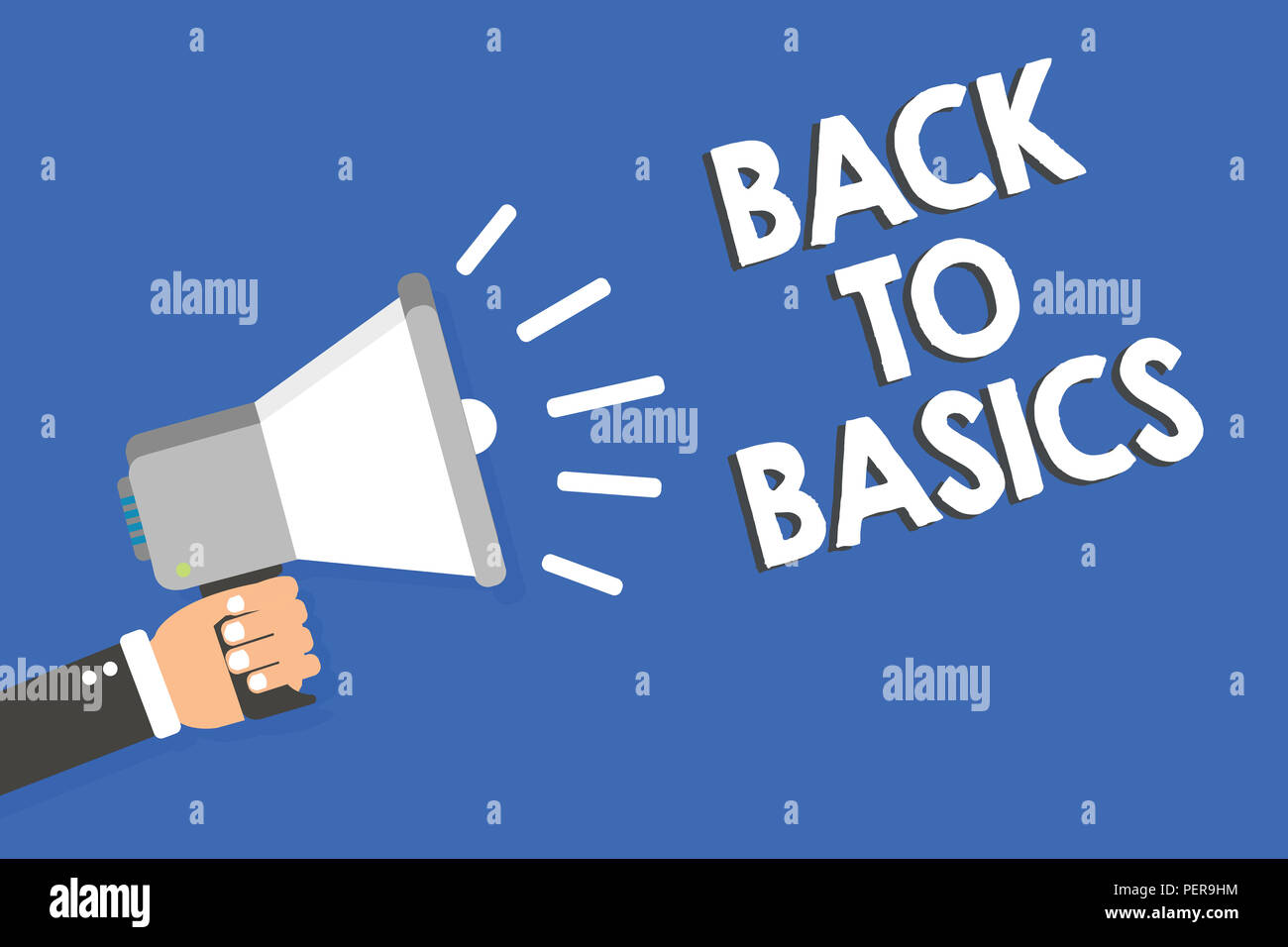 Text sign showing Back To Basics. Conceptual photo Return simple things ...
