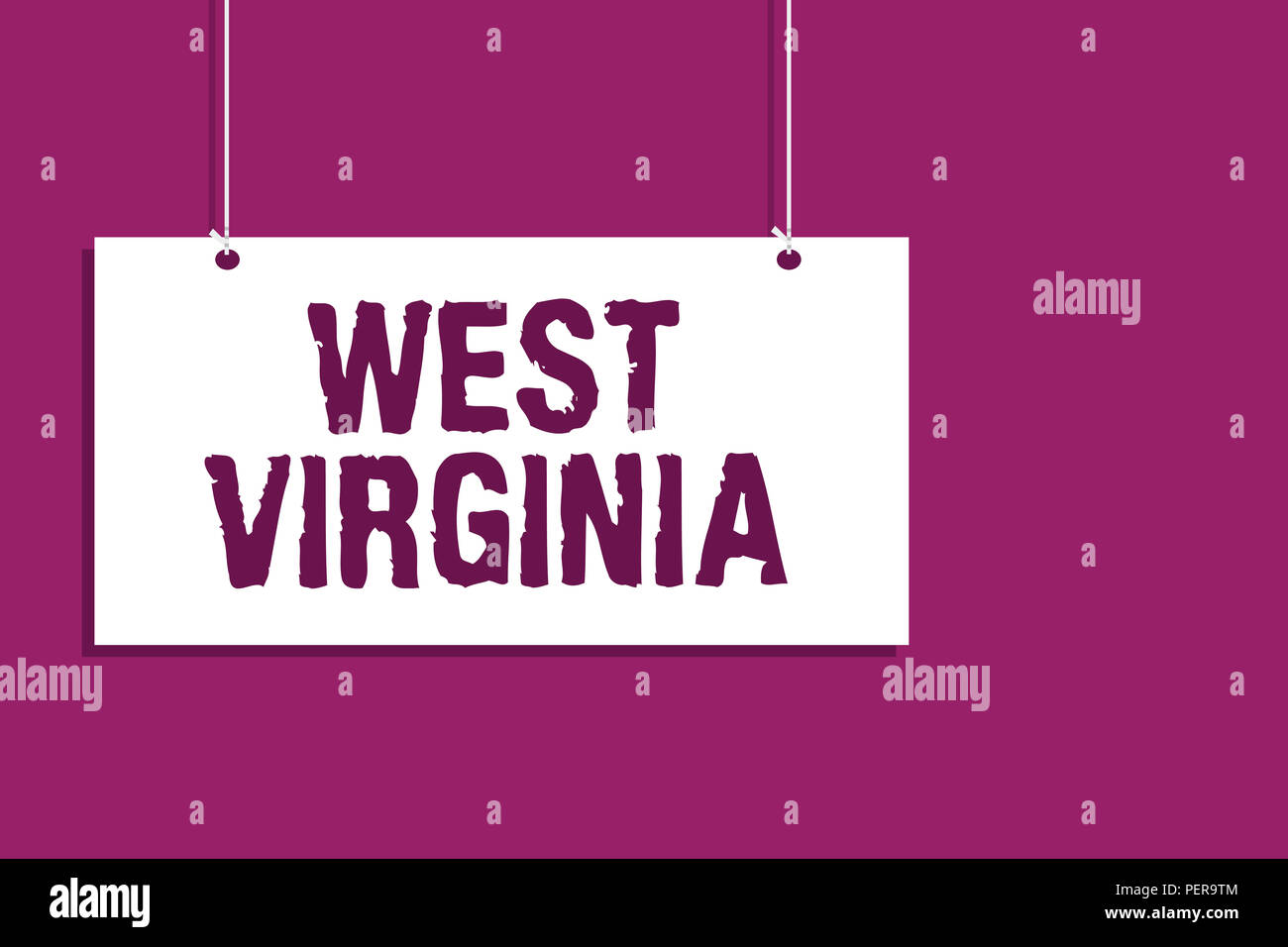 Handwriting text writing West Virginia. Concept meaning United States ...