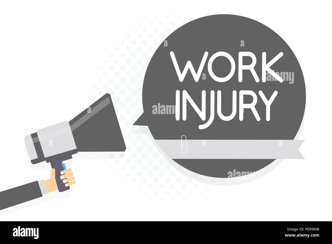 Word writing text Work Injury. Business concept for Accident in job ...