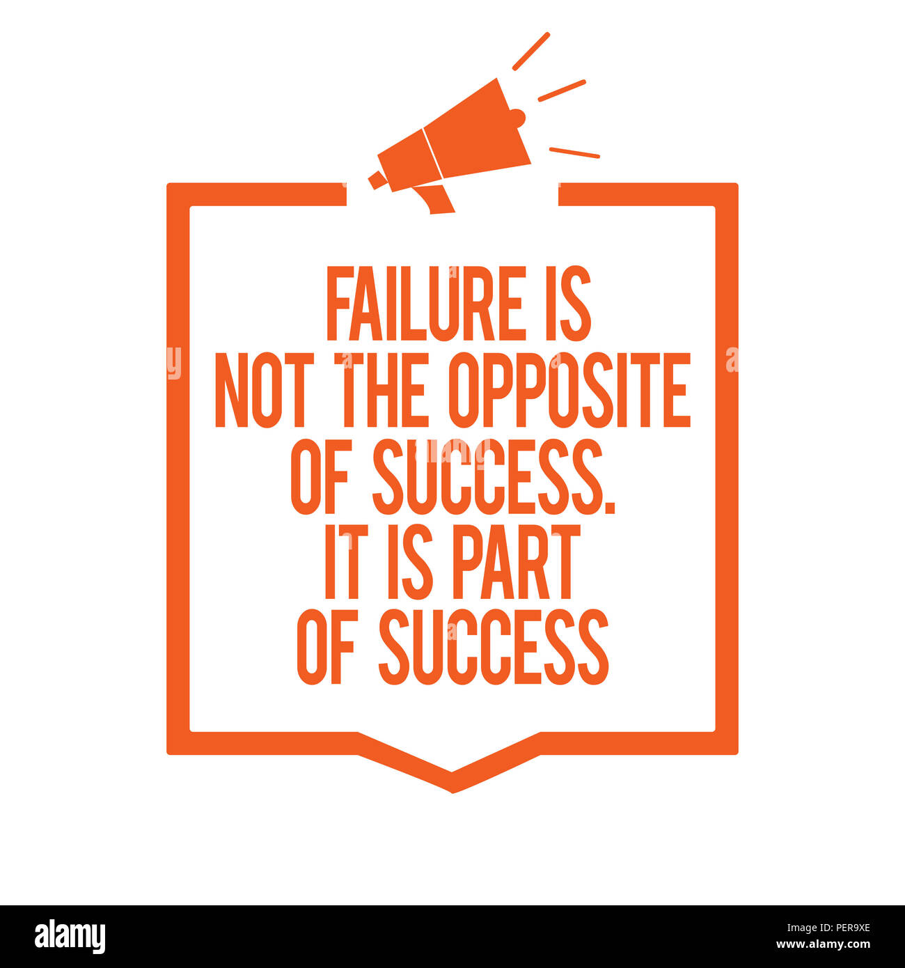 Writing note showing Failure Is Not The Opposite Of Success. It Is Part ...