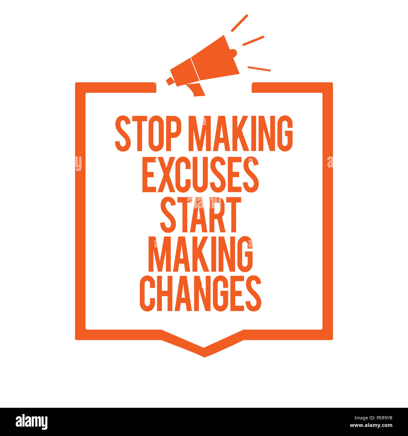 Stop making excuses Cut Out Stock Images & Pictures - Alamy