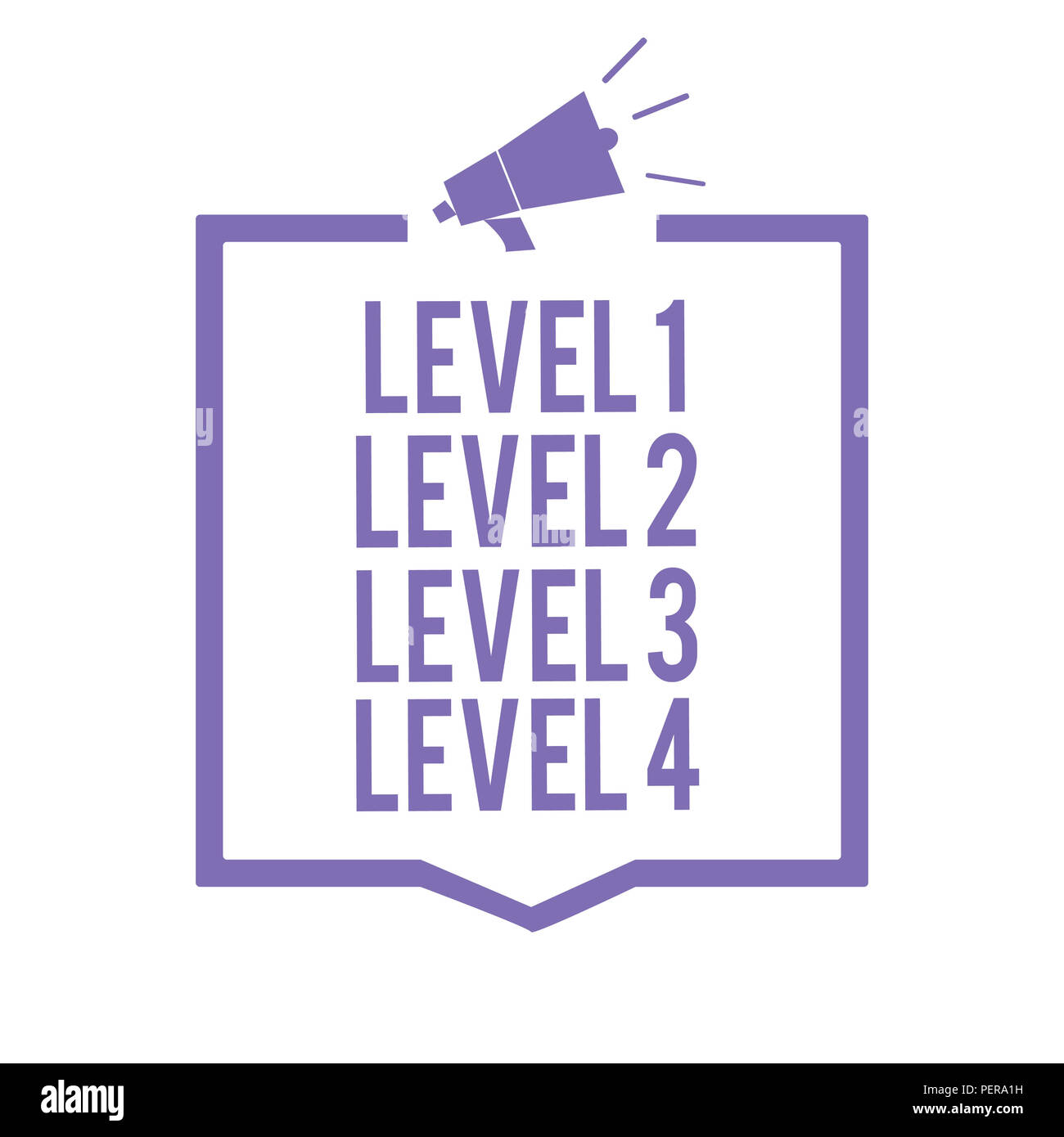 Handwriting text writing Level 1 Level 2 Level 3 Level 4. Concept ...