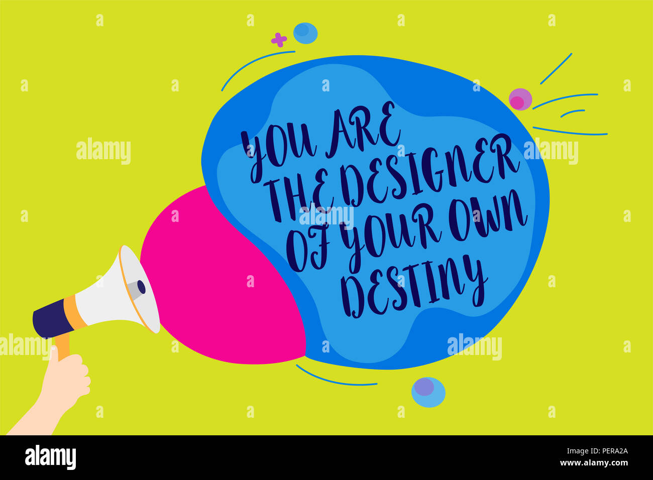 Text sign showing You Are The Designer Of Your Own Destiny. Conceptual ...
