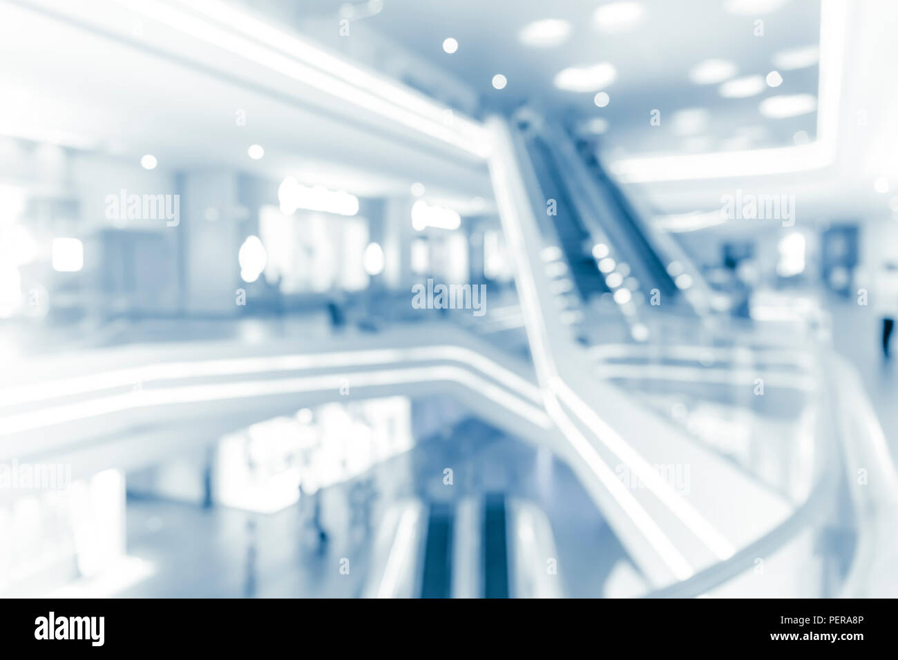 Abstract blur shopping mall interior and retail store for background in ...