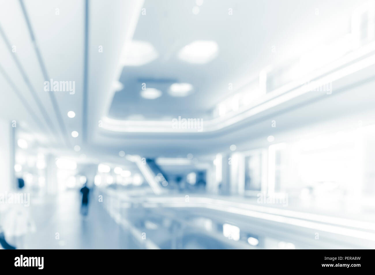 Abstract blur shopping mall interior and retail store for background in ...