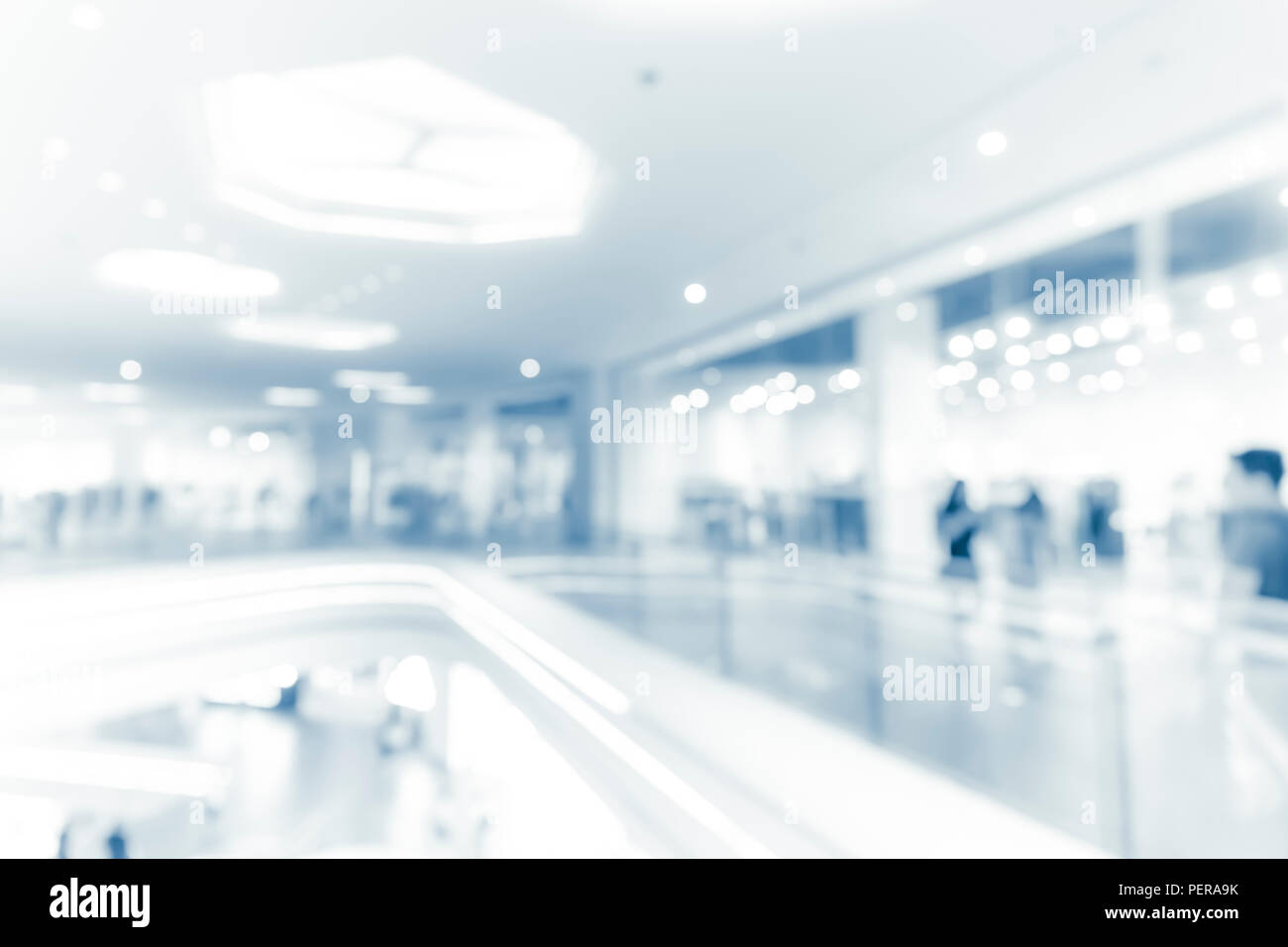 Abstract blur shopping mall interior and retail store for background in ...