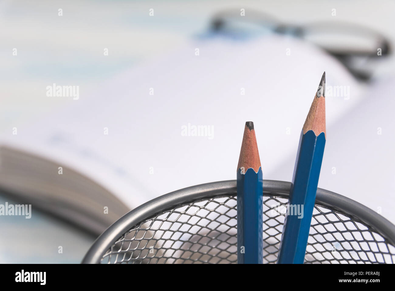 Tilted pencil hi-res stock photography and images - Alamy