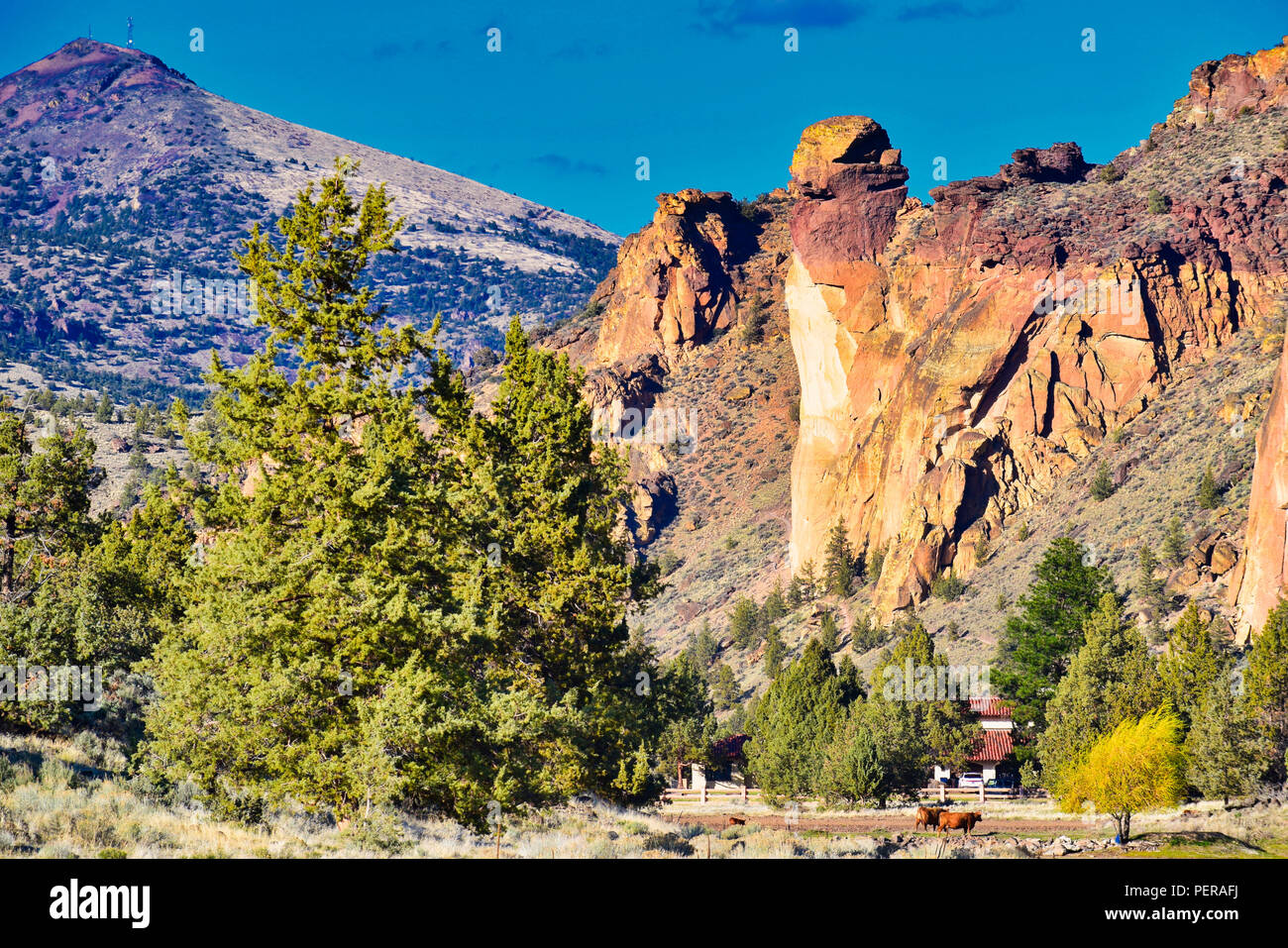 Smith rock monkey face hi-res stock photography and images - Alamy