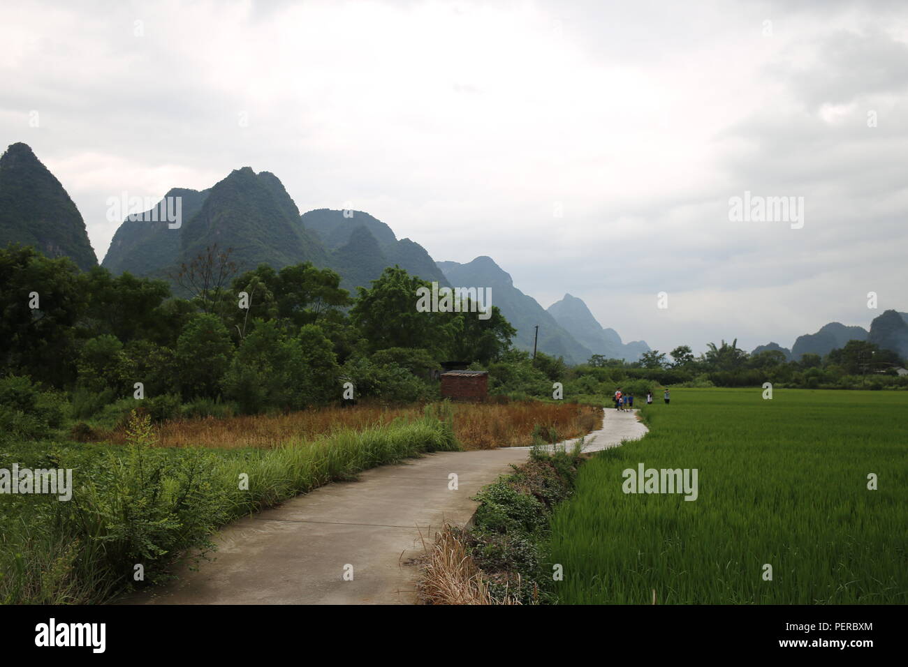 Karst Mountains in Yangshuo, China Stock Photo - Alamy