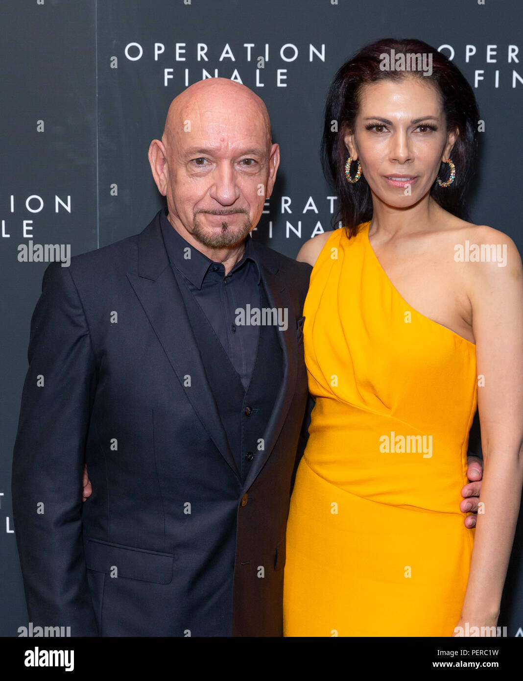 New York, United States. 16th Aug, 2018. Sir Ben Kingsley and Daniela ...