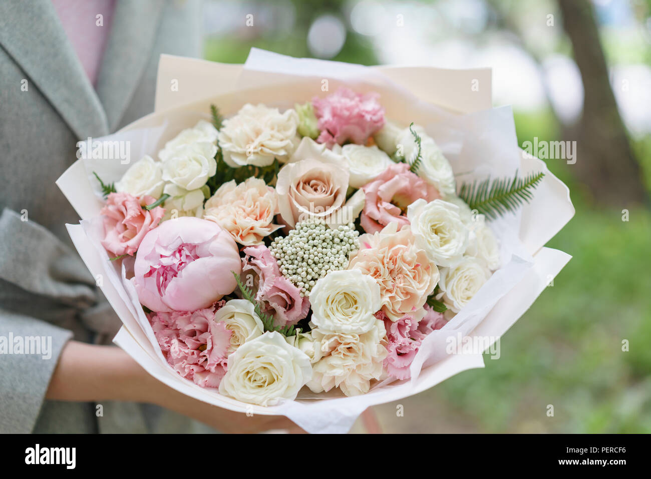Light Pink Flowers Bouquet
