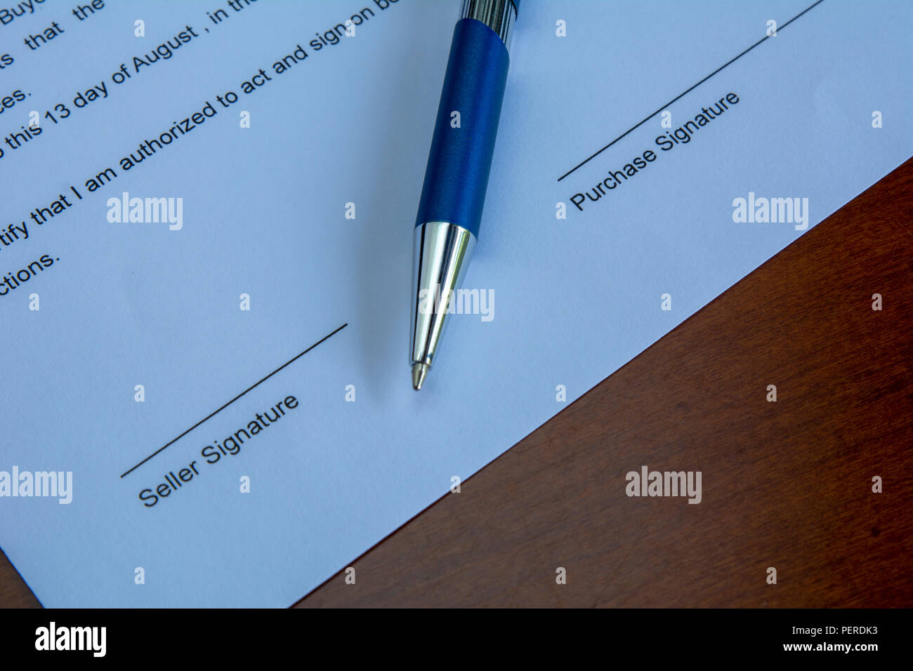 Ready for signature hi-res stock photography and images - Alamy