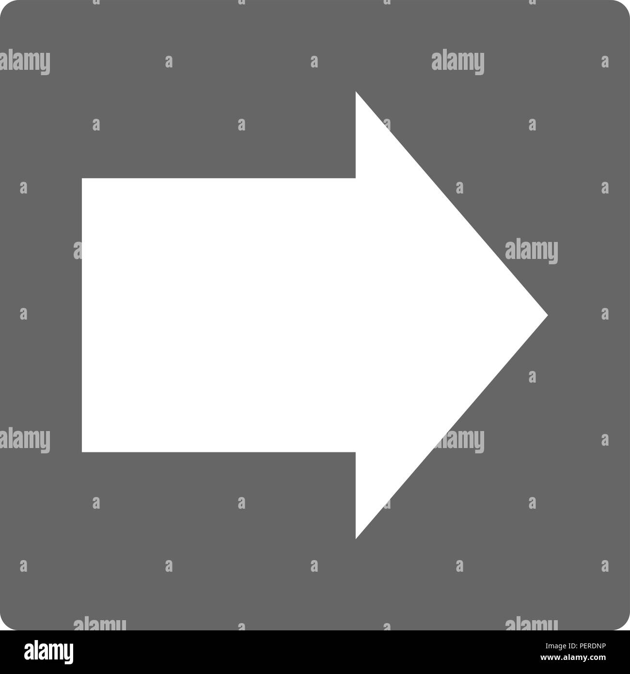 Pointer, arrow in modern flat style. Arrow vector button isolated on ...