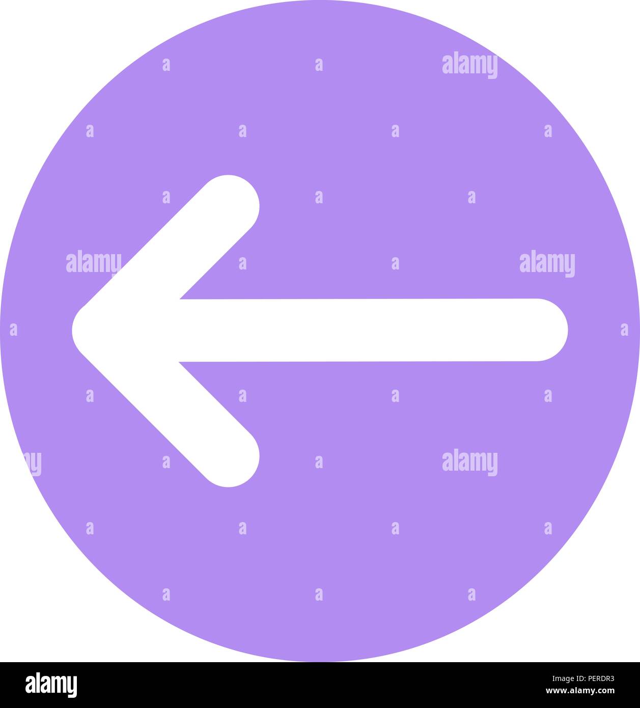 Pointer, arrow in modern flat style. Arrow vector button isolated on white background. Symbol ...