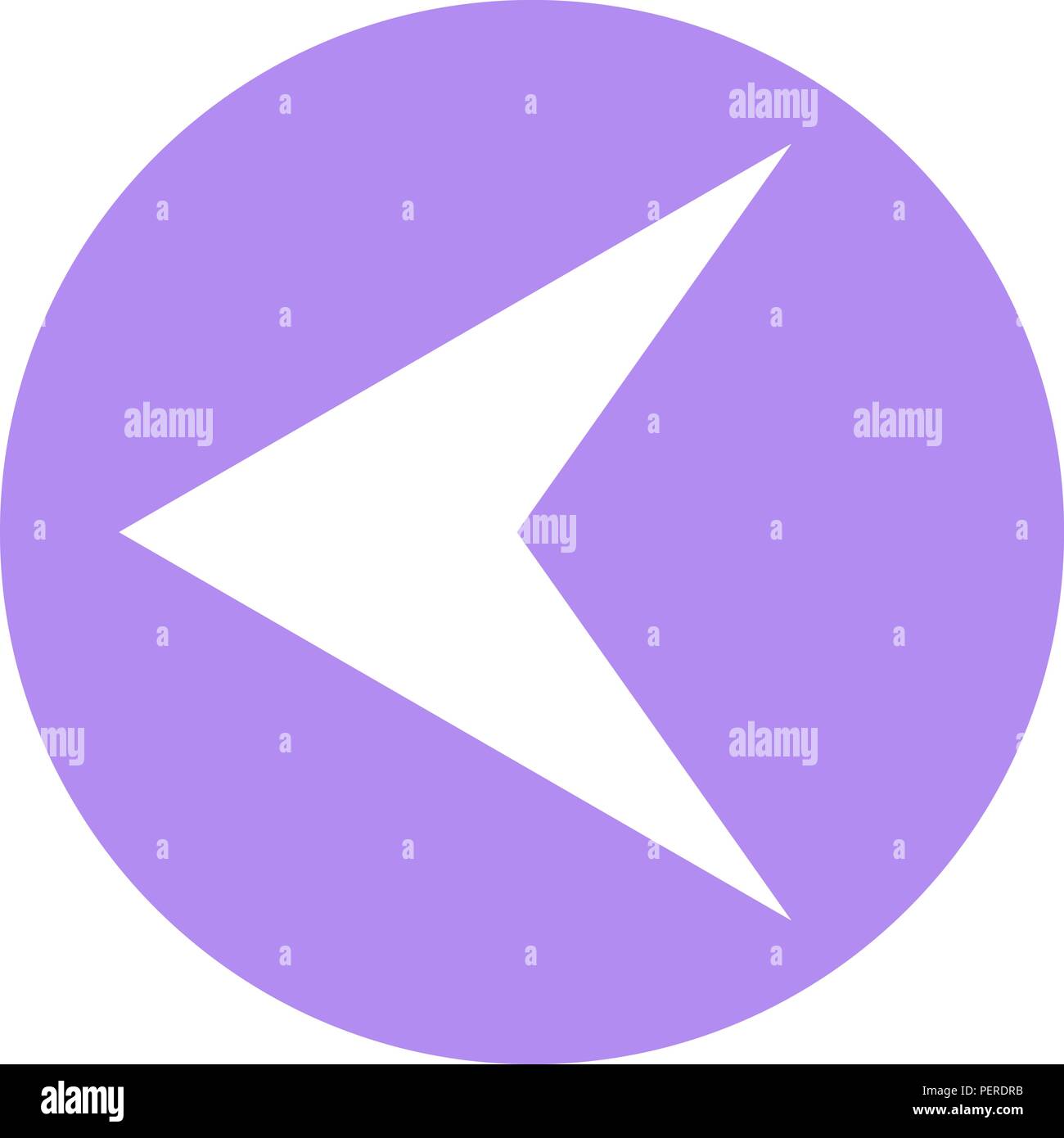 Pointer, arrow in modern flat style. Arrow vector button isolated on white background. Symbol ...