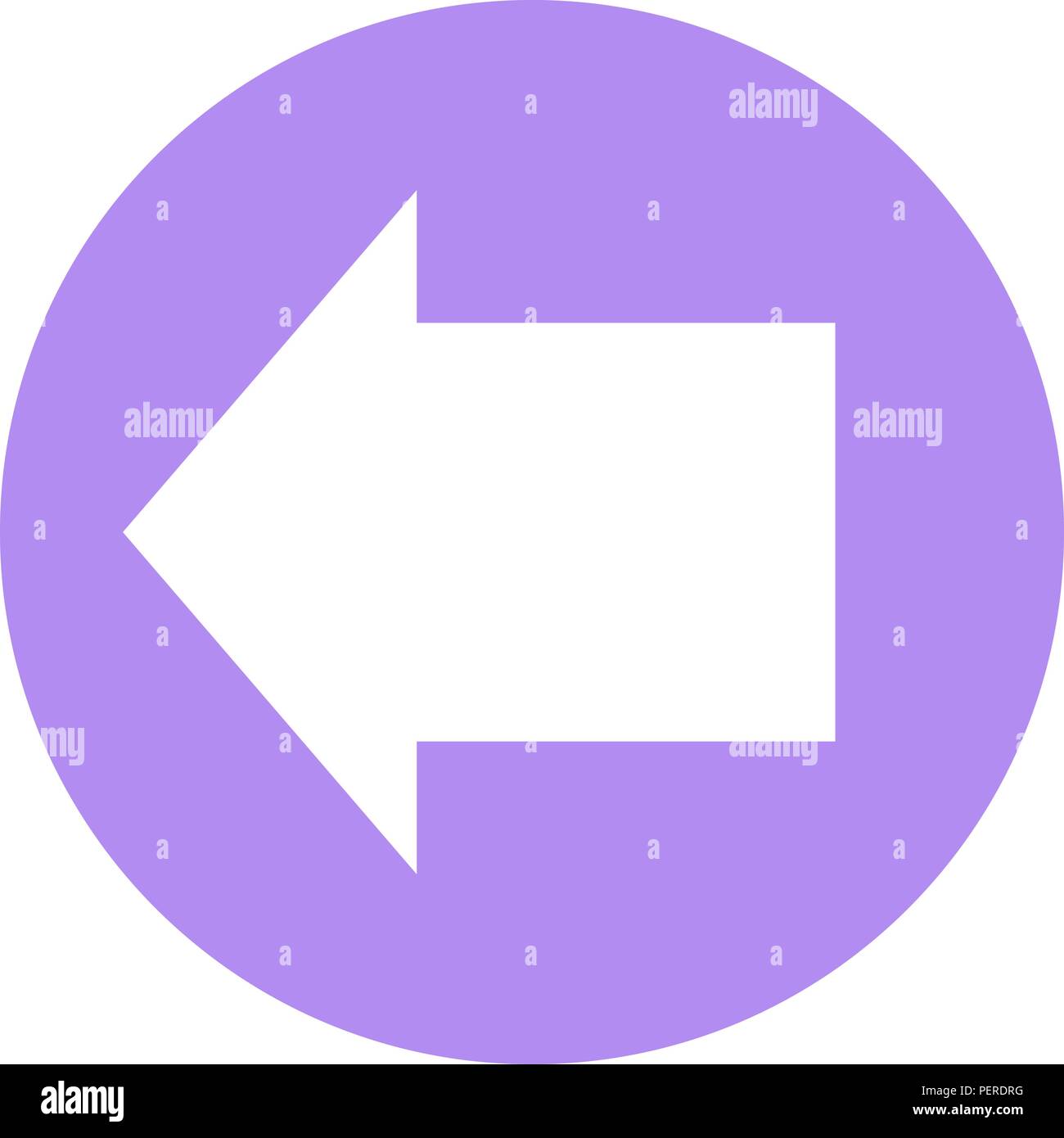 Pointer, arrow in modern flat style. Arrow vector button isolated on ...