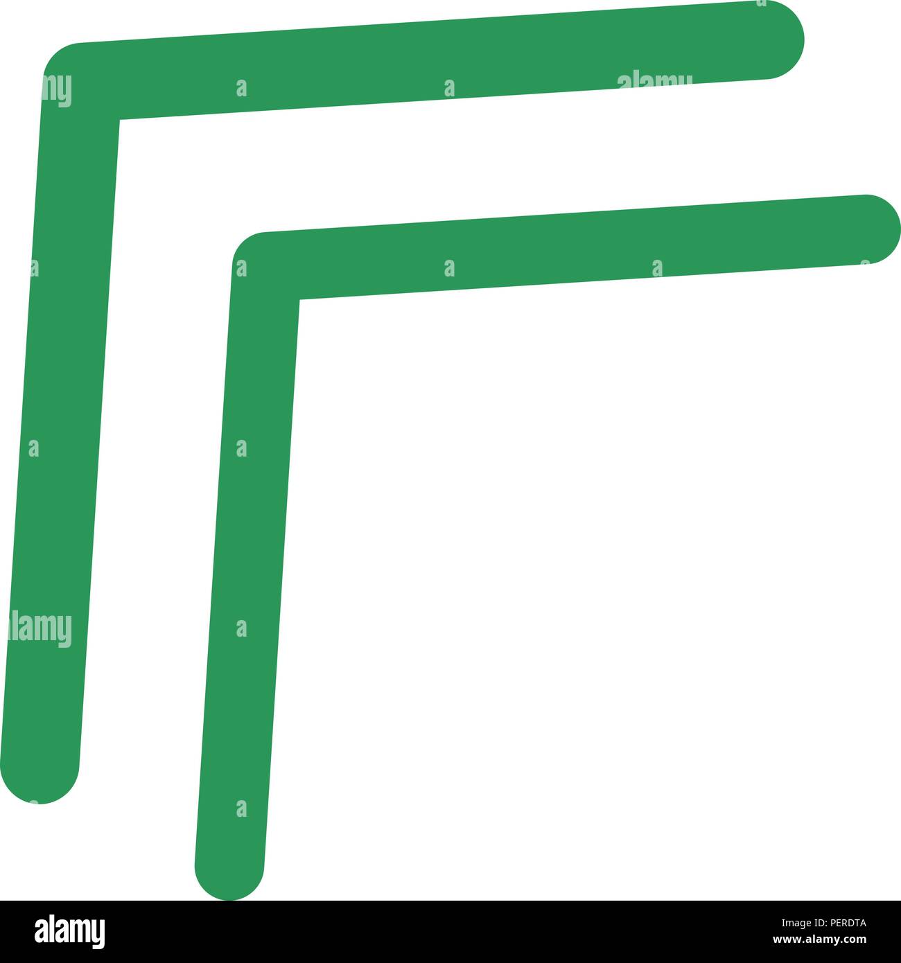 Pointer, arrow in modern flat style. Arrow vector button isolated on white background. Symbol ...