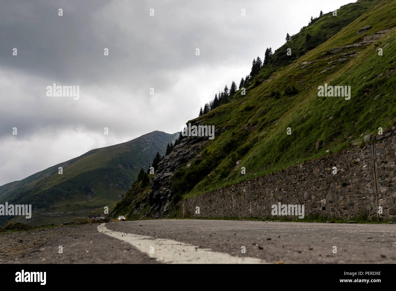 Transfagarasan Road Romania - Mountain road pass in Fagaras Mountains ...