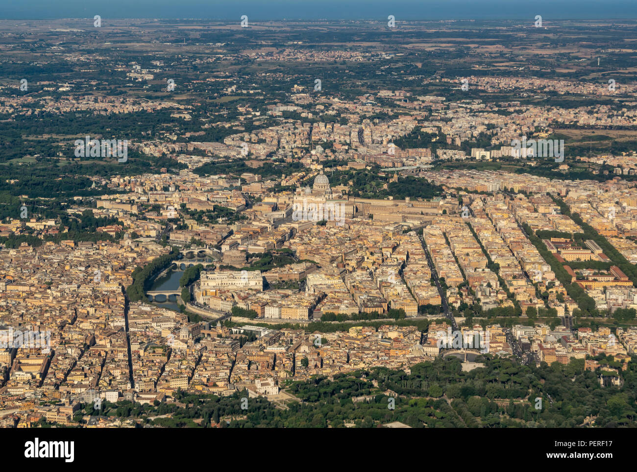 Aerial picture of Rome Stock Photo - Alamy
