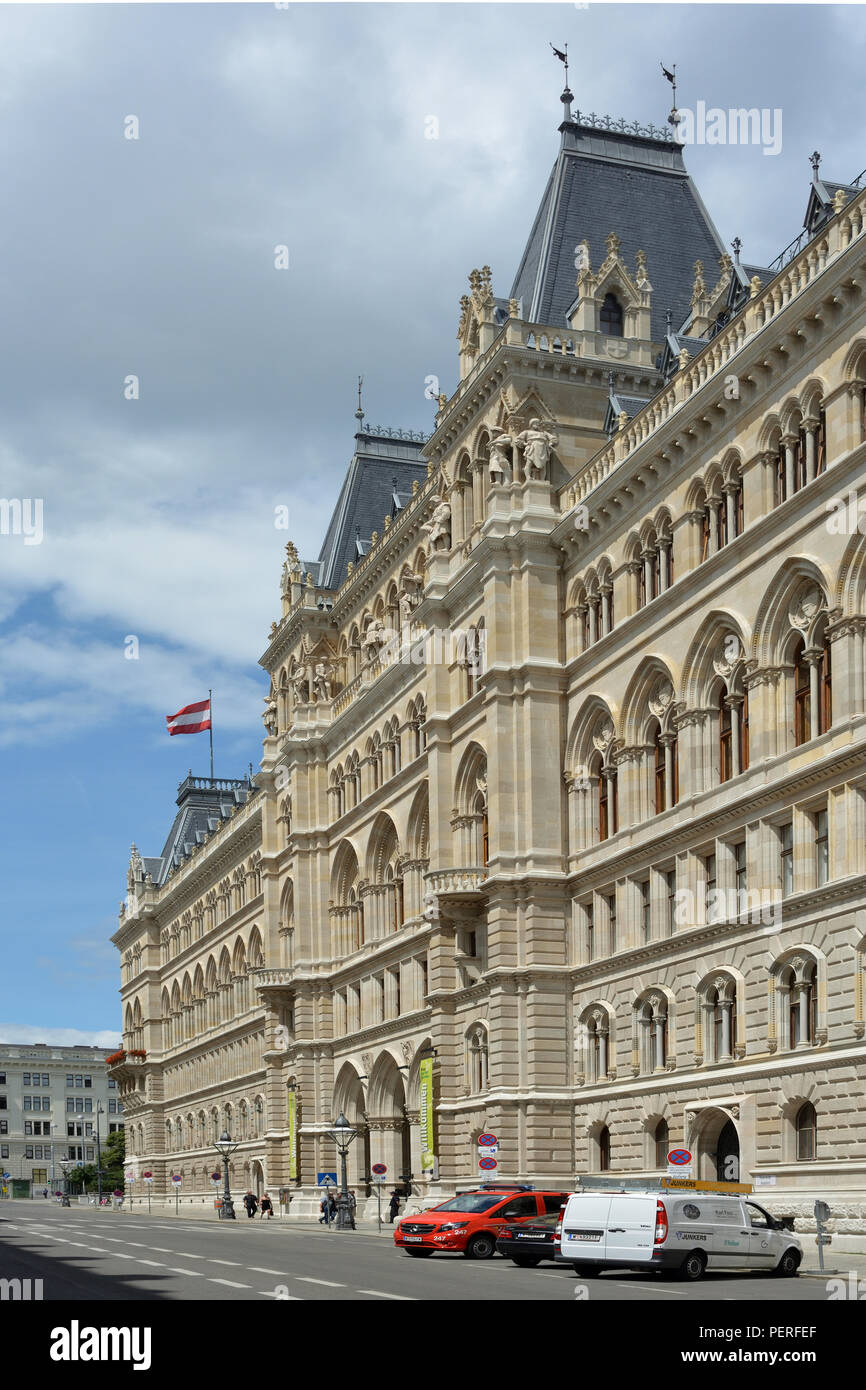 Town hall of the Austrian capital Vienna built from 1872 to 1883 ...