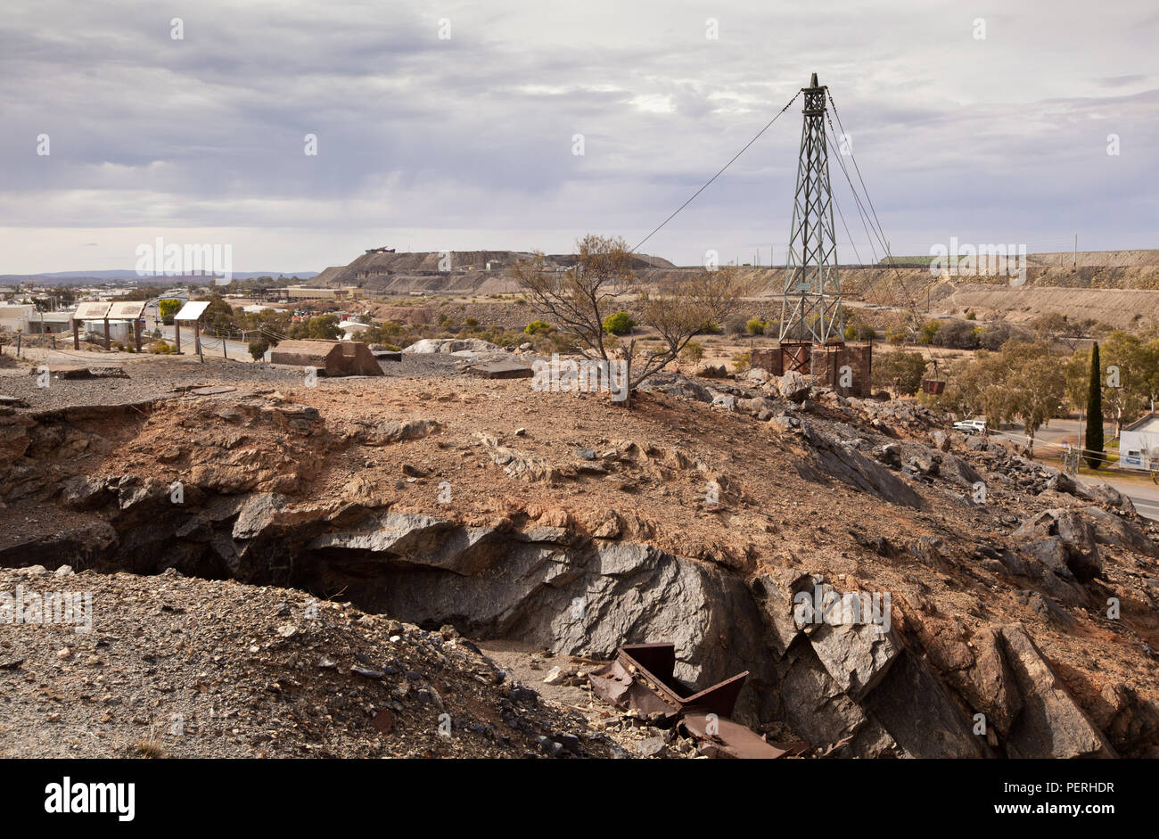 The mining town of Broken Hill in New South Wales Australia Stock Photo ...