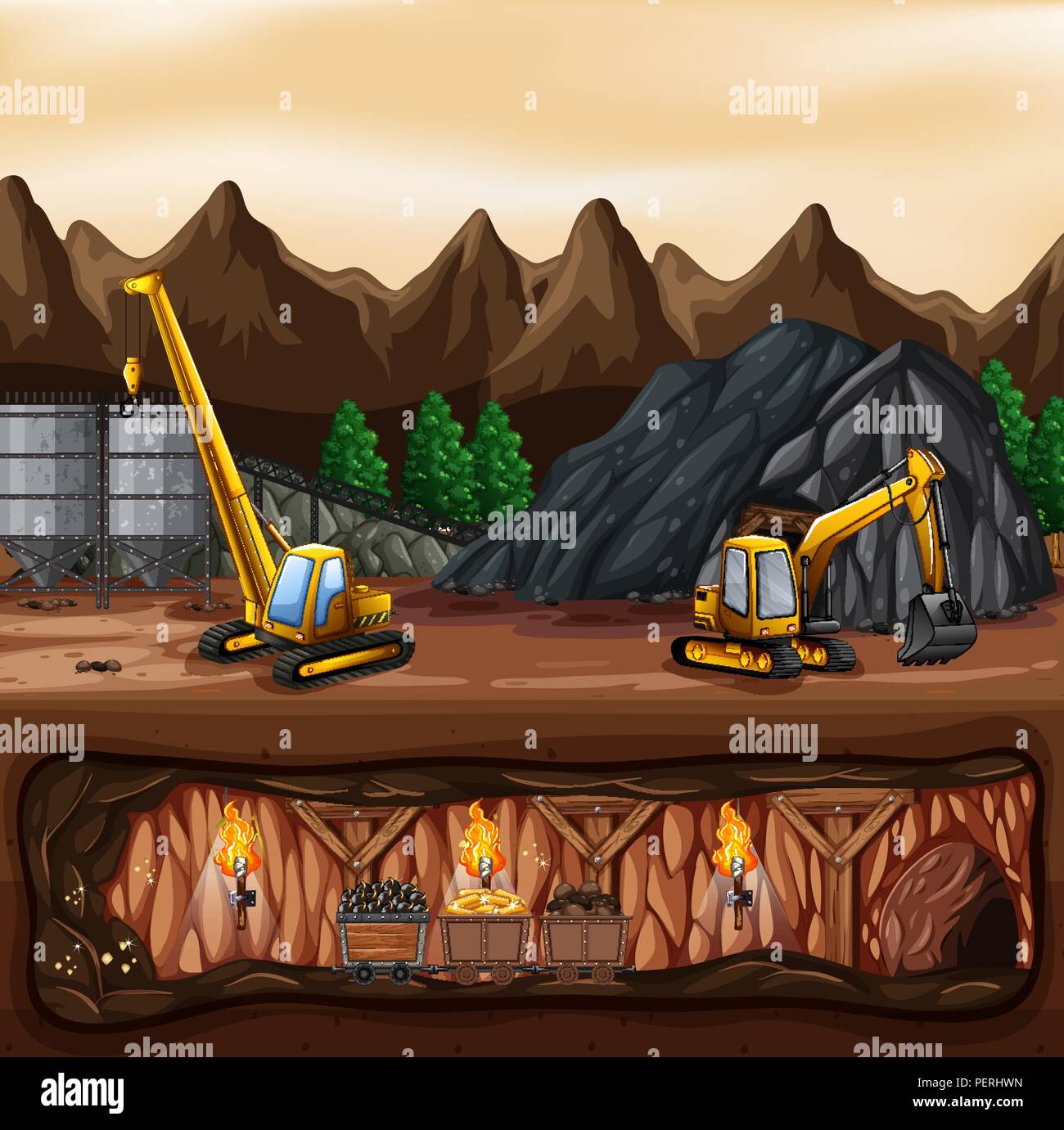 Coal Mining Clipart